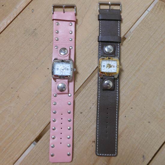 Tempi Horse Snap On Watch with Wide Band